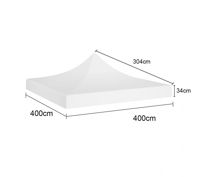 Toile de bâche 4x4m 380g/m² polyester PVC