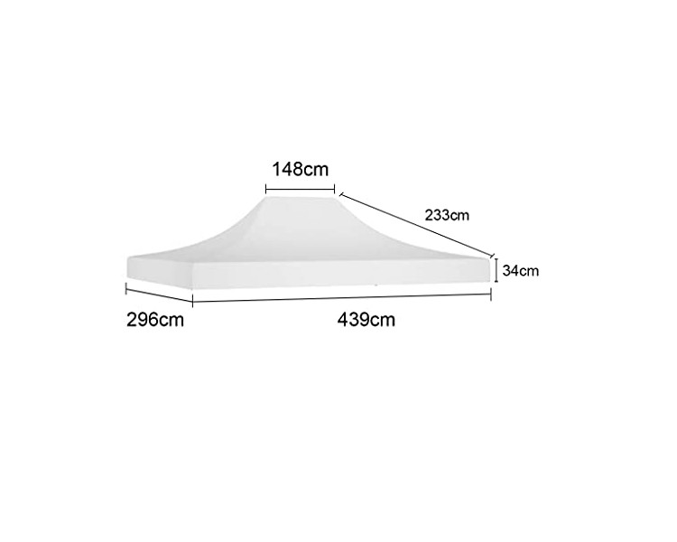 Toile de bâche 3x4,5m 450g/m² polyester PVC