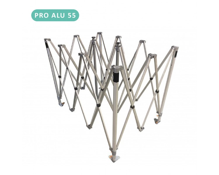 STRUCTURE FOR ALUMINUM FOLDING TENT 55MM- 3X3/3X4.5/3X6..